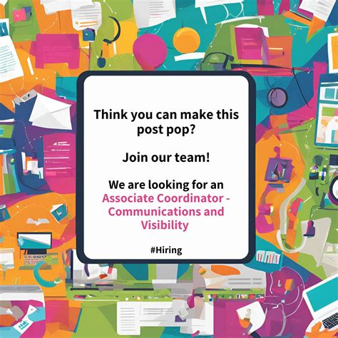 Interested In The Role Of Communications And Visibilty Heres An Interesting Opportunity