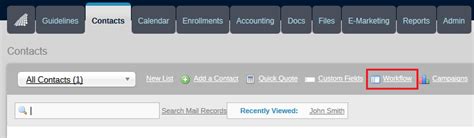 Workflow Settings Forth