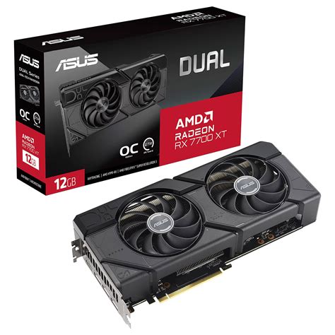 Asus Dual Radeon Rx 7700 Xt O12g Carte Graphique Ldlc Muséericorde