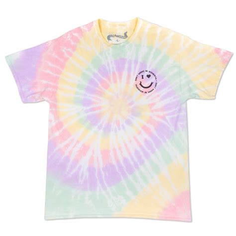 Tie Dye Dachshund Tee Smiley Ween Bean Goods