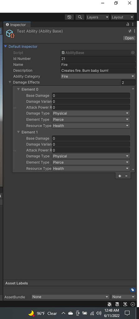 Work Around For First Array Element Expansion Is Broken Bug Unity Engine Unity Discussions