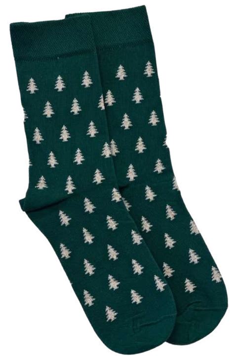 Tiflistex საახალწლო წინდა ოქროსფერი ნაძვებით Veli Store