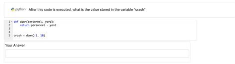 Solved Python After This Code Is Executed What Is The Value Chegg Com