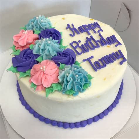 Floral Birthday Cake For Tommy