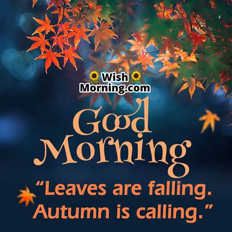 Autumn Good Morning