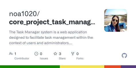 Github Noa1020coreprojecttaskmanagement The Task Manager System Is A Web Application
