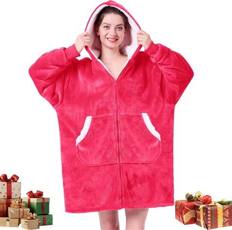 Joywoo Wearable Blanket Hoodie Hot Pink Birthday Ts For