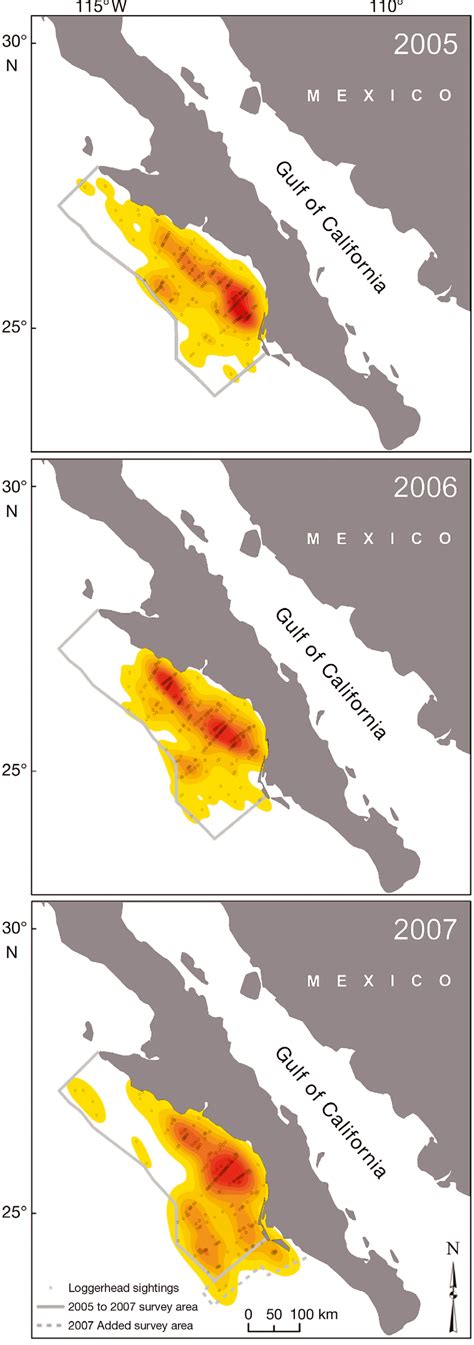 Fixed Kernel Density Plot For Loggerhead Sea Turtle Caretta Caretta Download Scientific Diagram