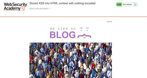 portswigger web security academy lab stored xss into html context with