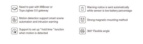 Infrared PIR Sensor Battery Powered Zigbee APP Control