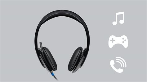 Logitech H Usb Headset Hd Sound On Ear Controls
