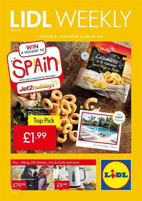 LIDL Weekly Offers Leaflet Thursday 8 August Wednesday 14 August 2019 Win A Holiday To