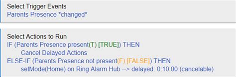 Help With Presence Rule Rules Examples Hubitat