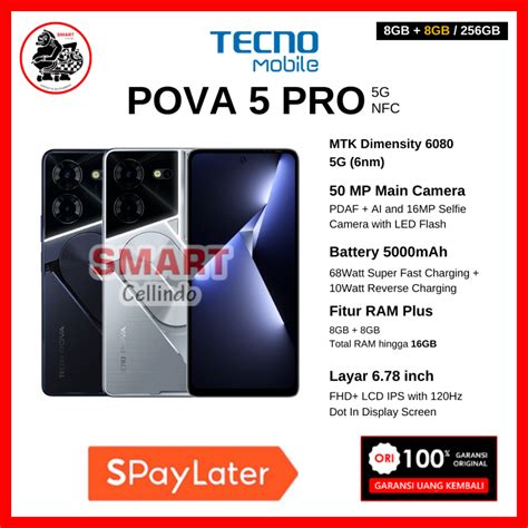 Jual Hp Tecno Pova Pro G Nfc Gb Garansi Resmi Tecno Tahun Shopee Indonesia