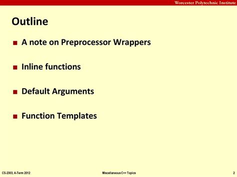 Miscellaneous C Topics Ppt Download