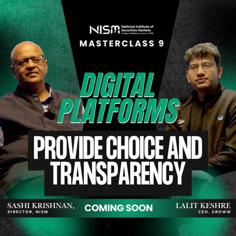 Sashi Krishnan On Linkedin Masterclass With Lalit Keshre Of Groww