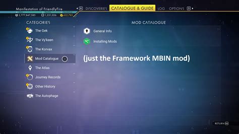 Mod Catalogue Framework V5 58 Beta