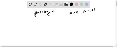 Is The Base Of The Logarithm Graphed In Exercise 1 Greater Than Or Less Than 1 Explain Numerade