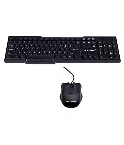 Buy Prodot Kb 207s Black Usb Wired Keyboard Mouse Combo Online ₹499 From Shopclues