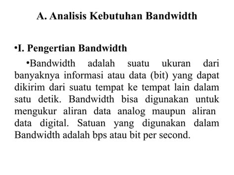 Pengertian Bandwidth Dan Throughput Pptx