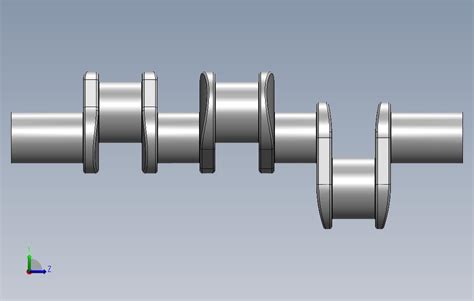发动机曲轴solidworks 2014模型图纸免费下载 懒石网