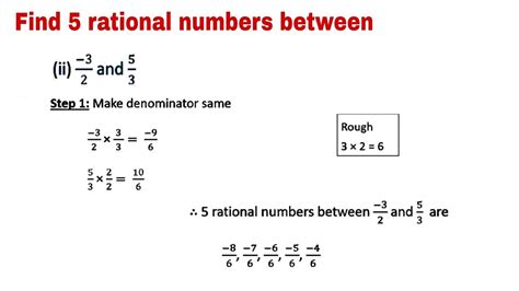 How To Find Rational Numbers Between Two Given Rational Numbers 32