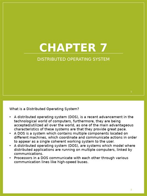 Chapter 7 Distributed Operating System Pdf Distributed Computing