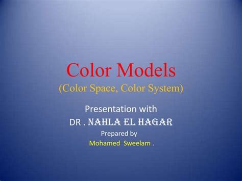 hsi model in color image processing pptx