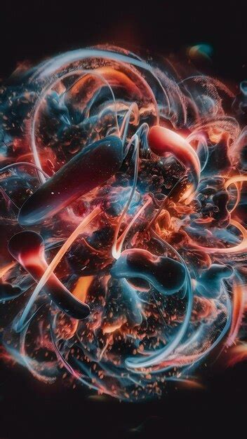 3d render of an abstract particle design background premium ai