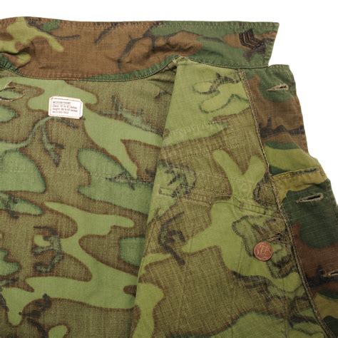 Vintage Us Army Tropical Combat Jacket 5th Pattern Erdl 1969 Vietnam W Rare Gear Usa