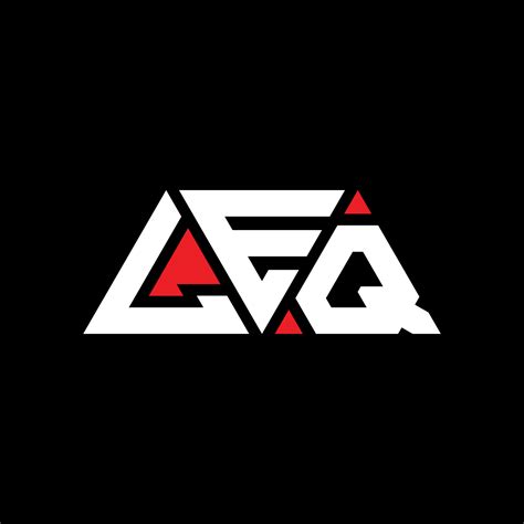Leq Triangle Letter Logo Design With Triangle Shape Leq Triangle Logo Design Monogram Leq