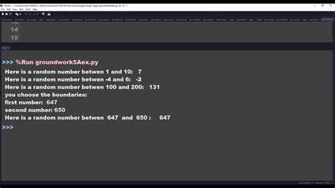 Python Level 1 Groundwork 5a Example Youtube
