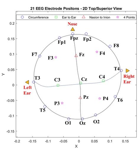 Predicted 21 Eeg Electrode Positions 2d Superior Top View Download Scientific Diagram