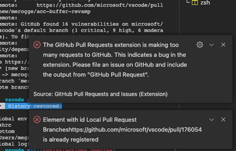 rate limit sometimes kicks in at 50 · issue 4671 · microsoft vscode pull request github · github