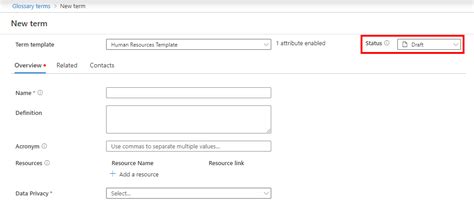 create and manage glossary terms microsoft learn