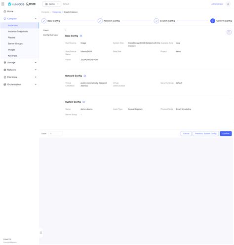 Create Instances Welcome To The Bigstack Cube Platform Documentation