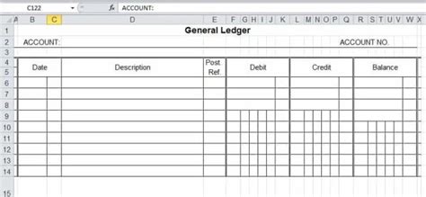 4 ledger statement formats in excel excel xlts