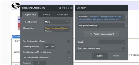 repeating group needs to show data not selected in multi dropdown need help bubble forum