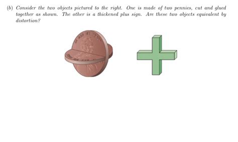 Solved B Consider The Two Objects Pictured To The Right Chegg Com