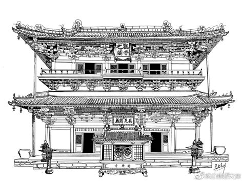 独乐寺观音阁平面图 图库 五毛网