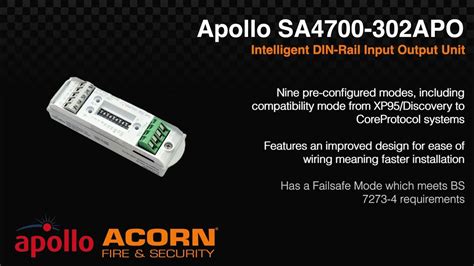 Apollo Sa4700 302apo Intelligent Din Rail Input Output Unit Youtube