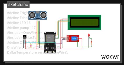 การต่อวงจรสำหรับการปลูกพืชแบบไฮโดรโปนิกส์ Copy Wokwi Esp32 Stm32