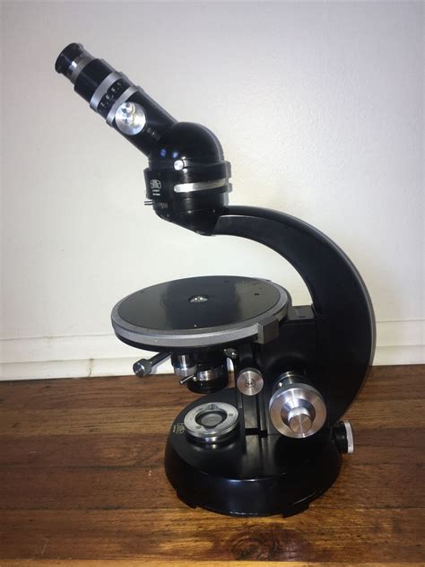Zeiss Gfl Polarizing Monocular Microscope Base Rotating Stage 8x Eyepi