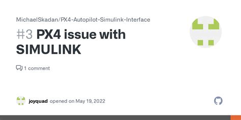 Px4 Issue With Simulink · Issue 3 · Michaelskadanpx4 Autopilot