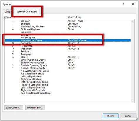 how to insert nonbreaking spaces in microsoft word tutorial