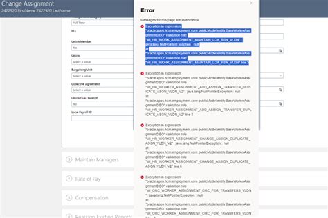 24a Worker Assignment Object Javalangnullpointerexception — Cloud Customer Connect