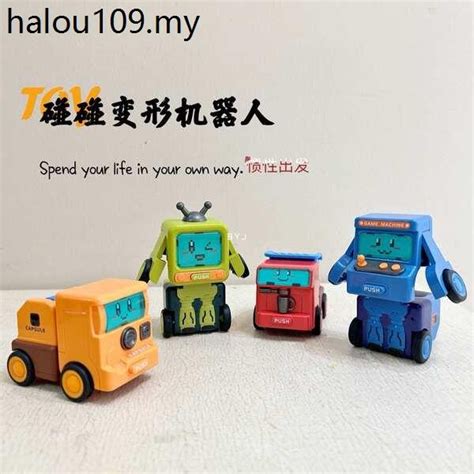 Collision Deformation Cartoon Engineering Vehicle Toy Rotating Inertial