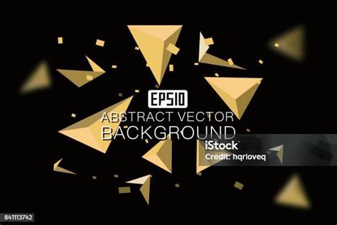 추상 삼각형 배경입니다 3d는 삼각형 다각형 웨이브 배경 막입니다 벡터 일러스트 레이 션 0명에 대한 스톡 벡터 아트 및 기타 이미지 Istock