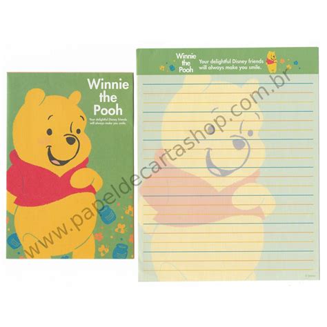 Conjunto De Papel De Carta Disney Winnie The Pooh Cvd