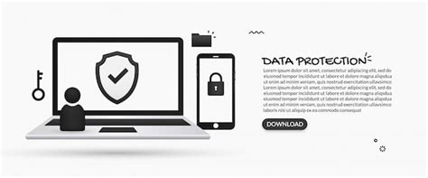 Premium Vector Personal Information Security And Data Protection System